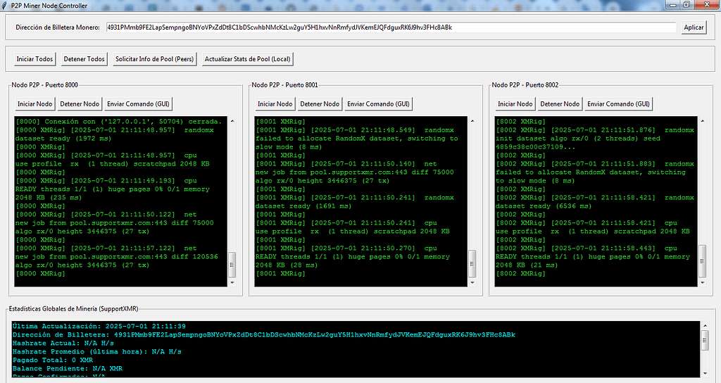 P2PMinerGUI - P2P Monero mining system with Python GUI. - Mining - Monero Space Forum